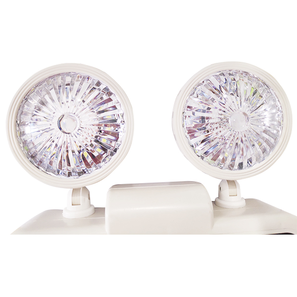 Automatic Twin Head Exit Light Fixture Backup Rechargeable LED ...